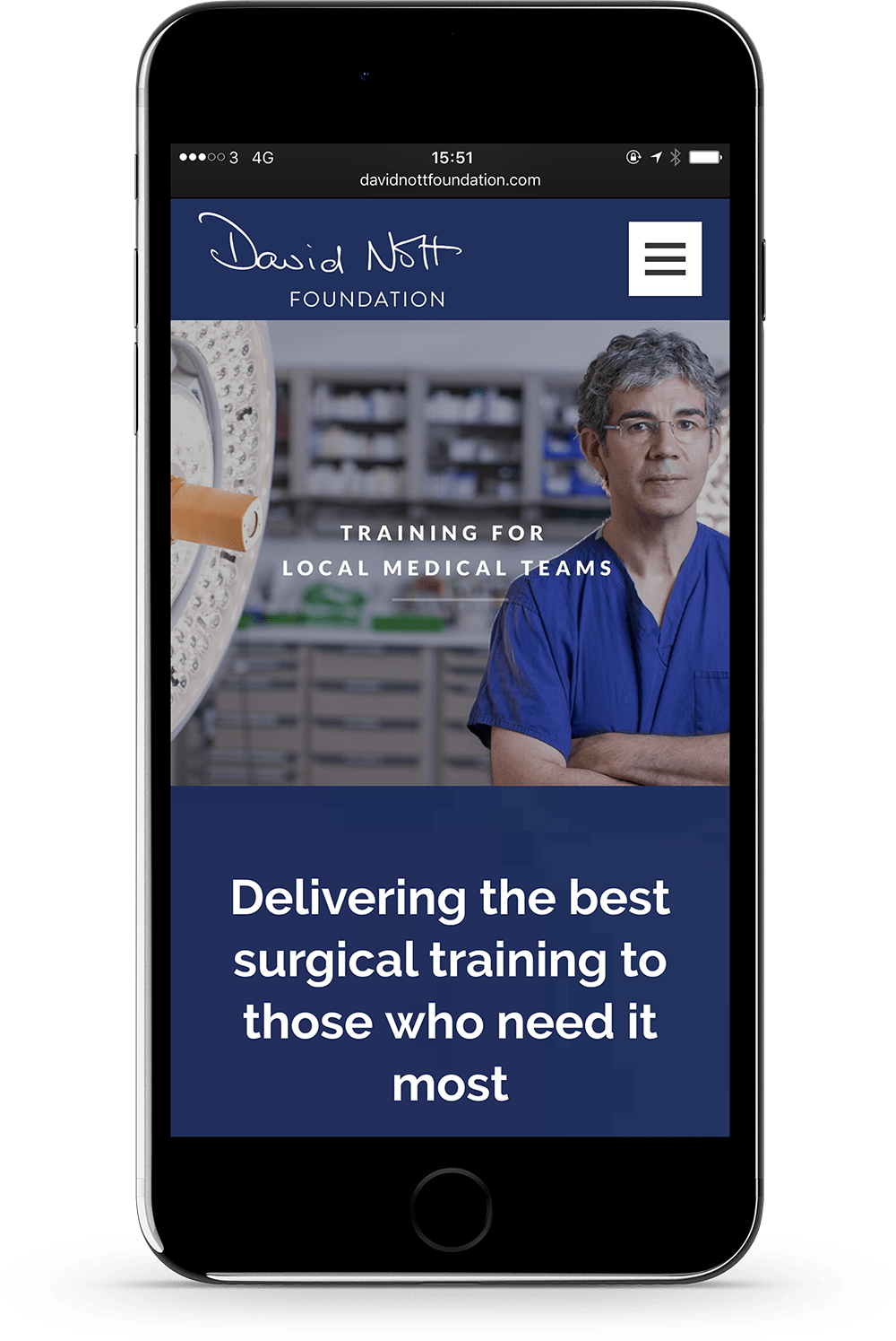 David Nott Foundation - Website Design Project by Metal Potato