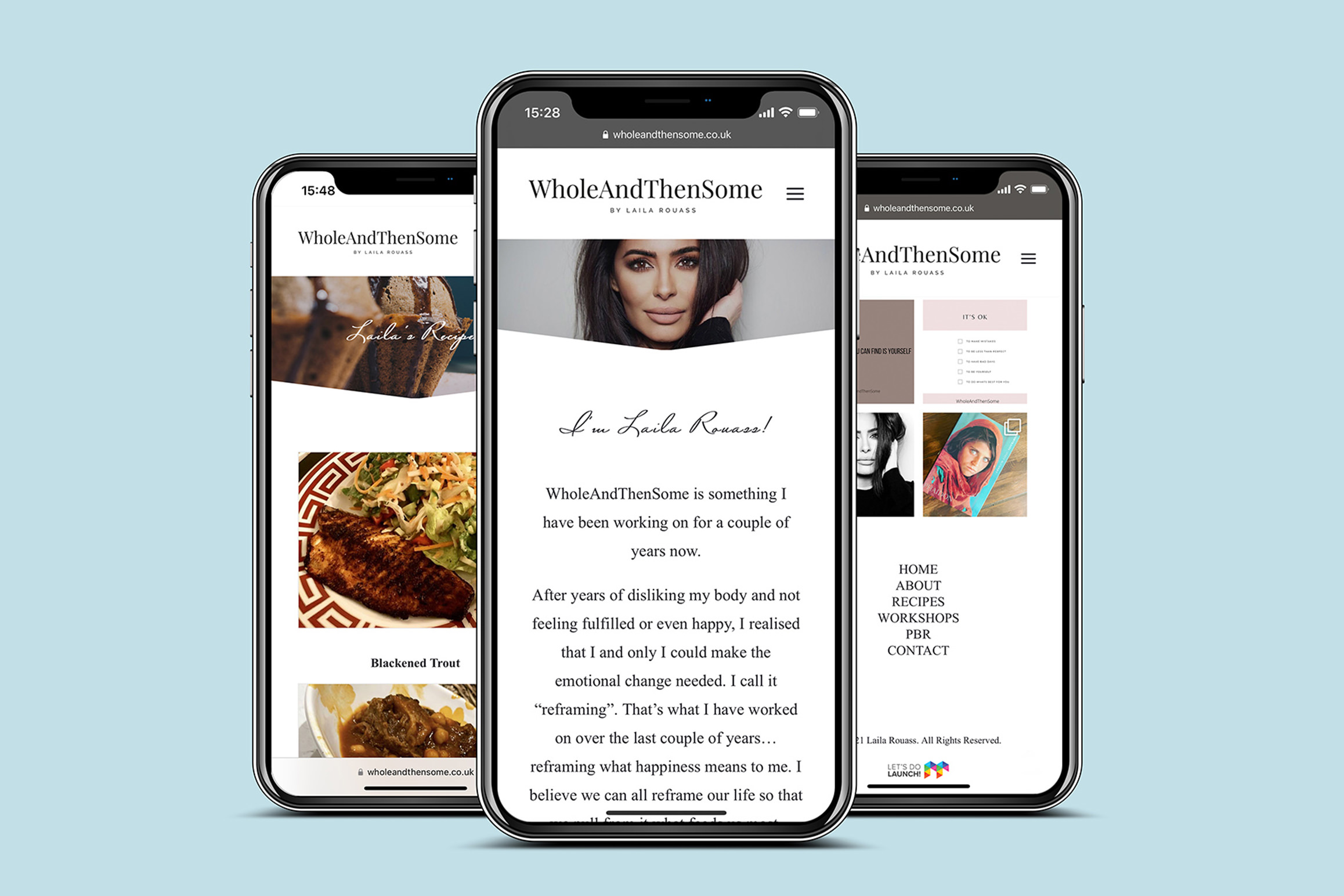 WholeAndThenSome by Laila Rouass | Web Design Project
